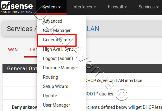 Configure Local DHCP Server and DNS Resolver on pfSense